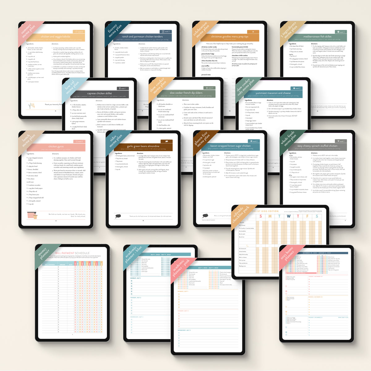 Planner Bundle | Digital & PDF Bundle Downloads - Passionate Penny Pincher