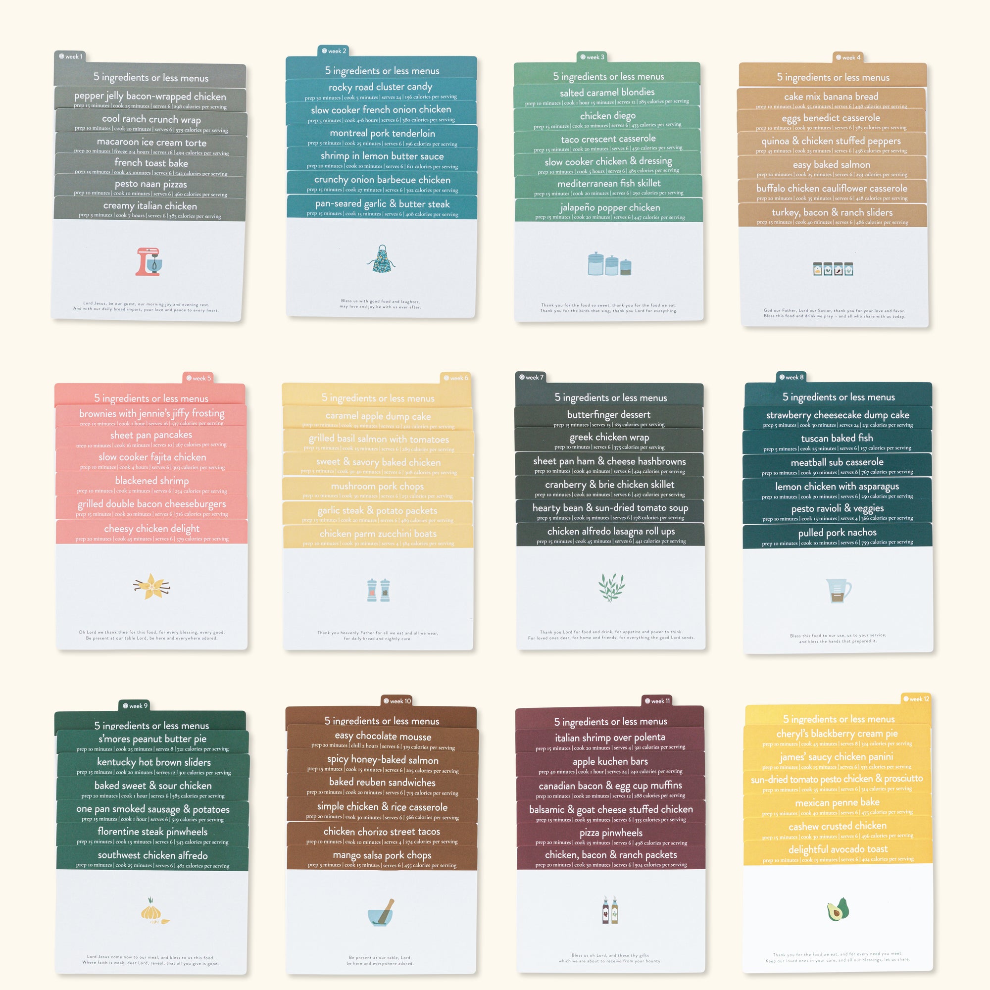 5 Ingredients or Less Recipes and Meal Plans with Shopping Lists ...