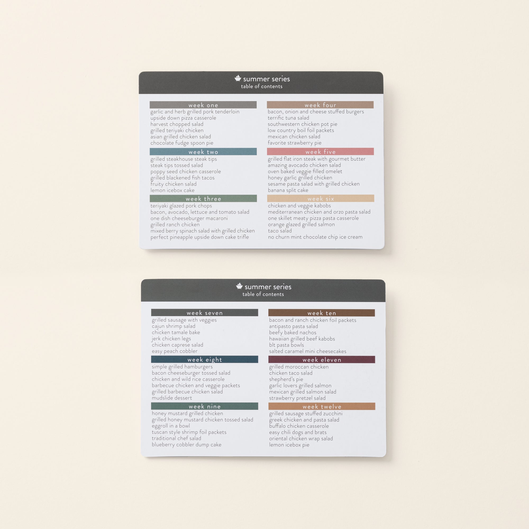 Summer Menu Plan Pack | Passionate Penny Pincher