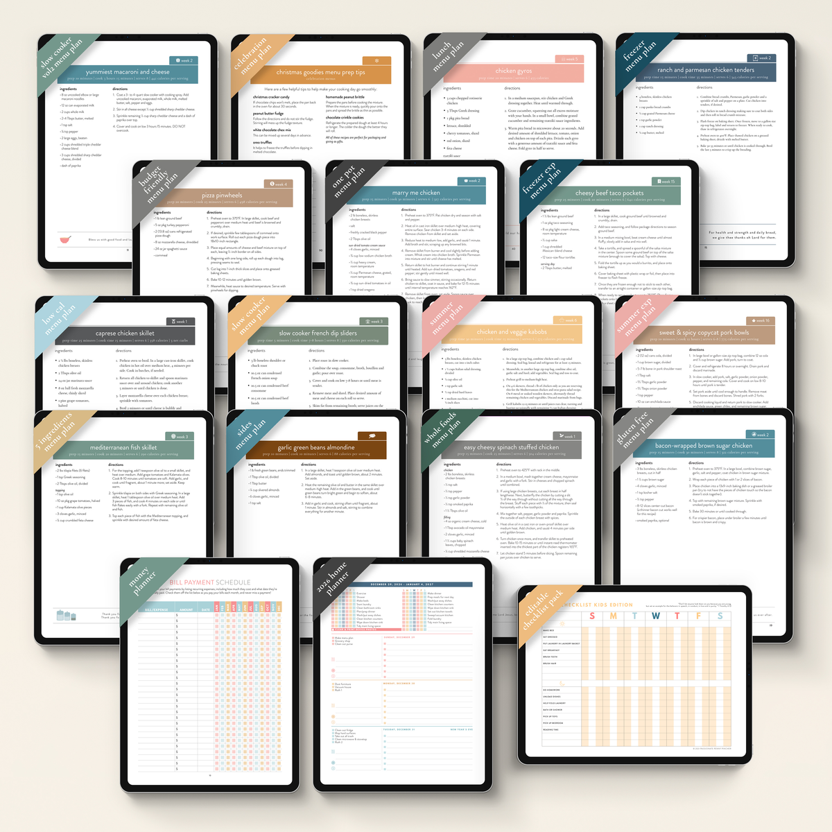 Planner Bundle | Digital & PDF Bundle Downloads - Passionate Penny Pincher