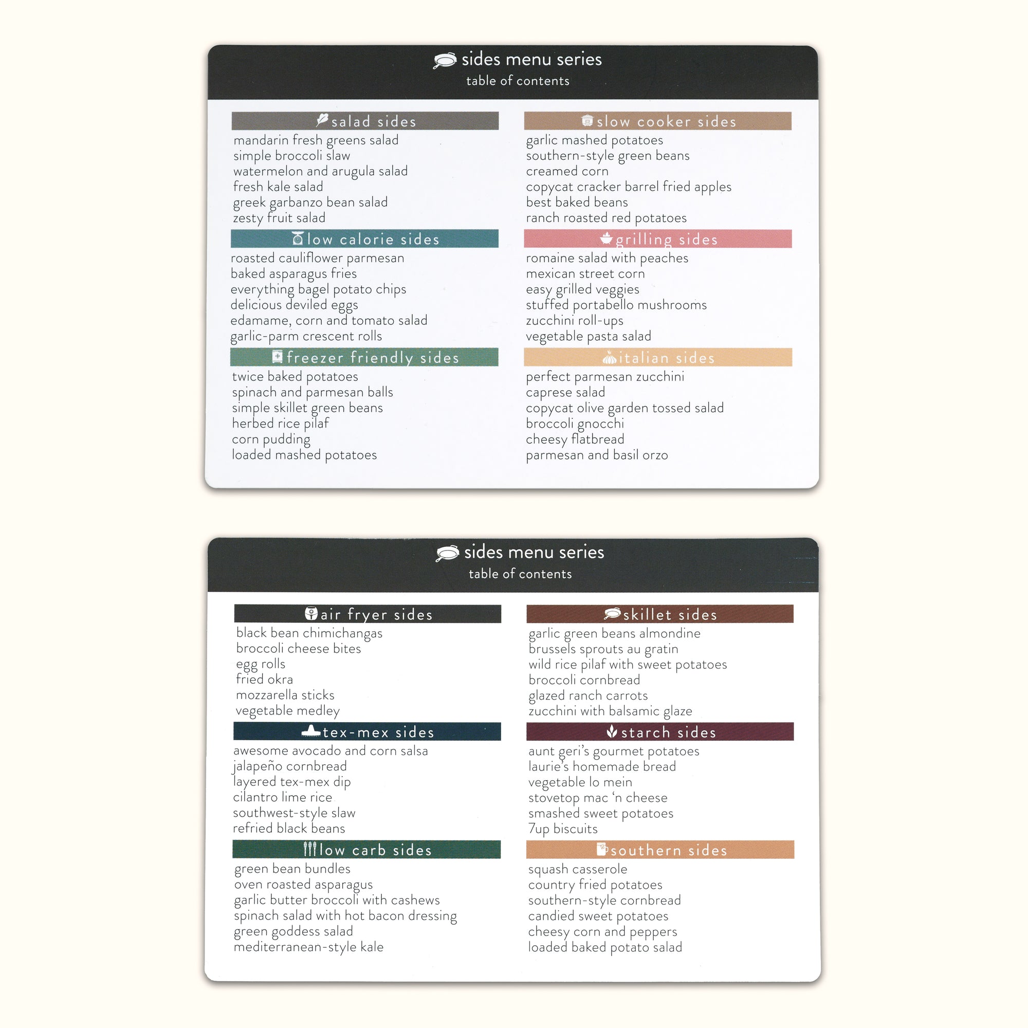 Sides Menu Plans Pack - Photo Edition - Passionate Penny Pincher