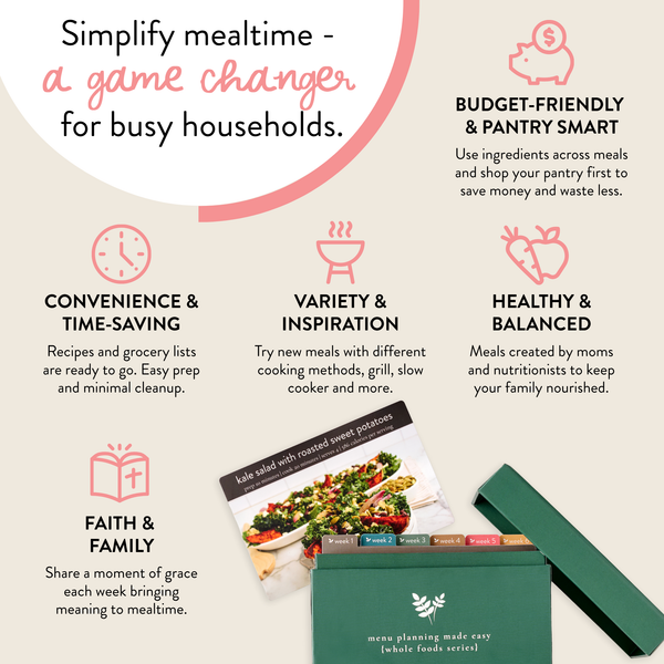 Whole Foods Menu Plans Pack - Photo Edition - Passionate Penny Pincher