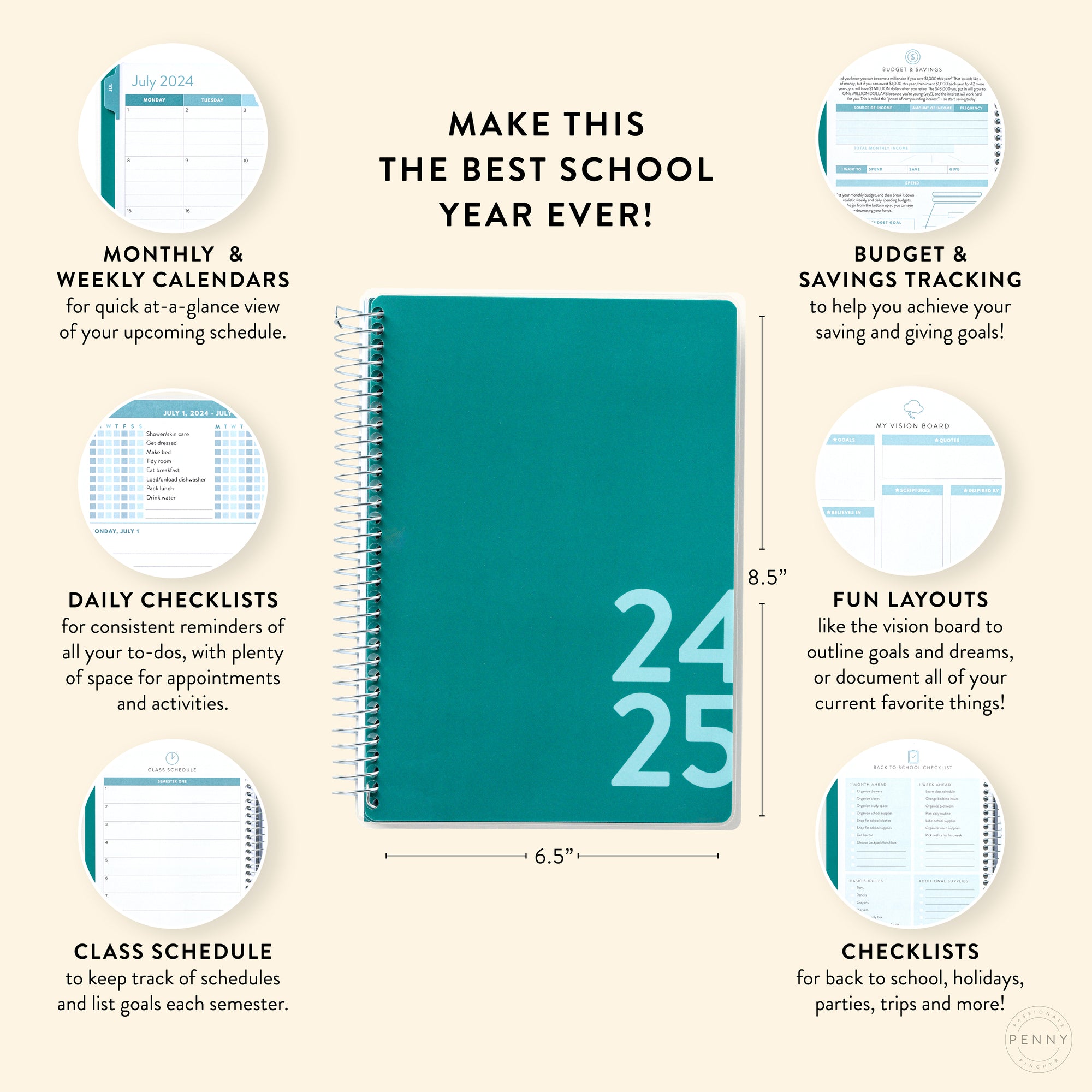 Student Academic Planner - Passionate Penny Pincher