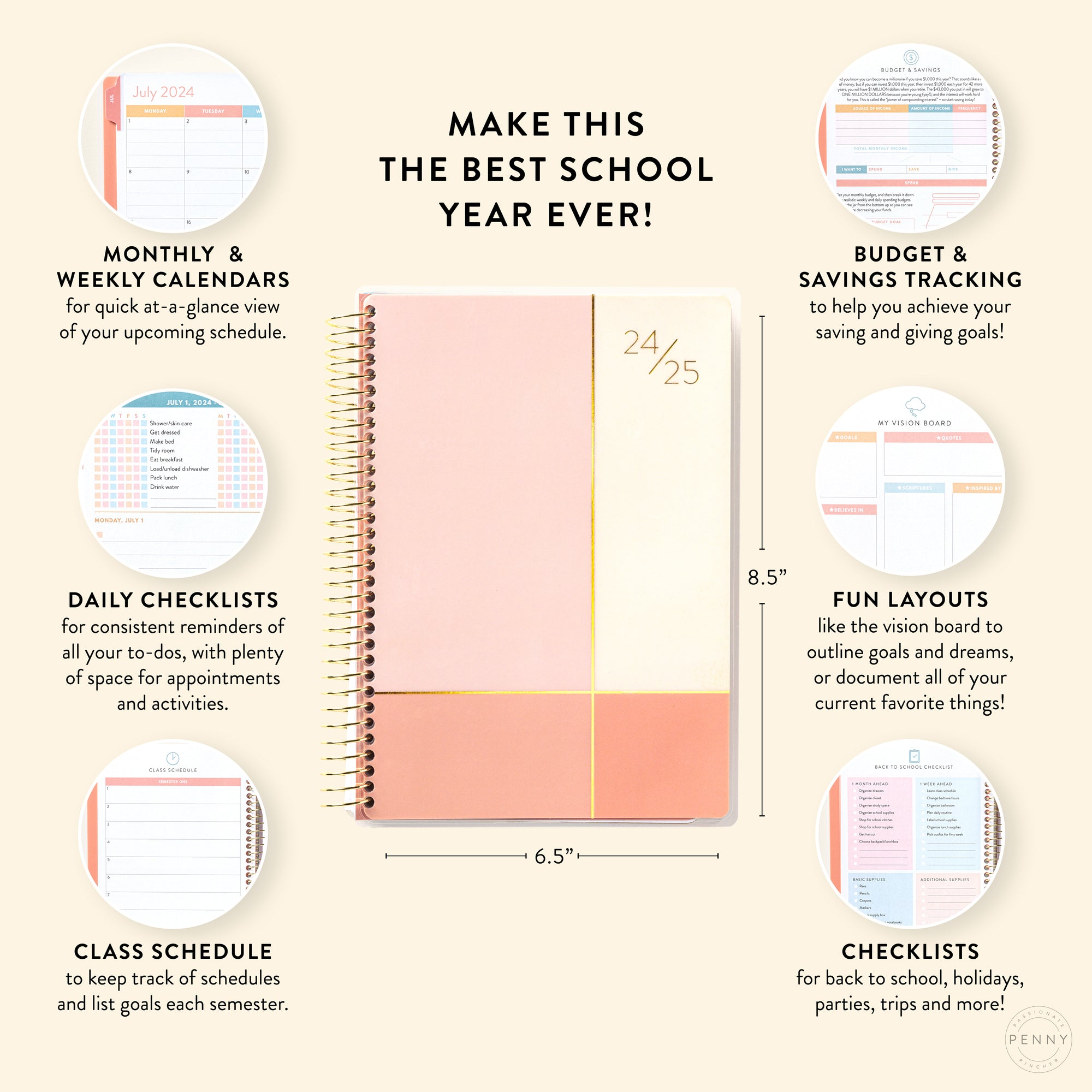 Student Academic Planner - Passionate Penny Pincher