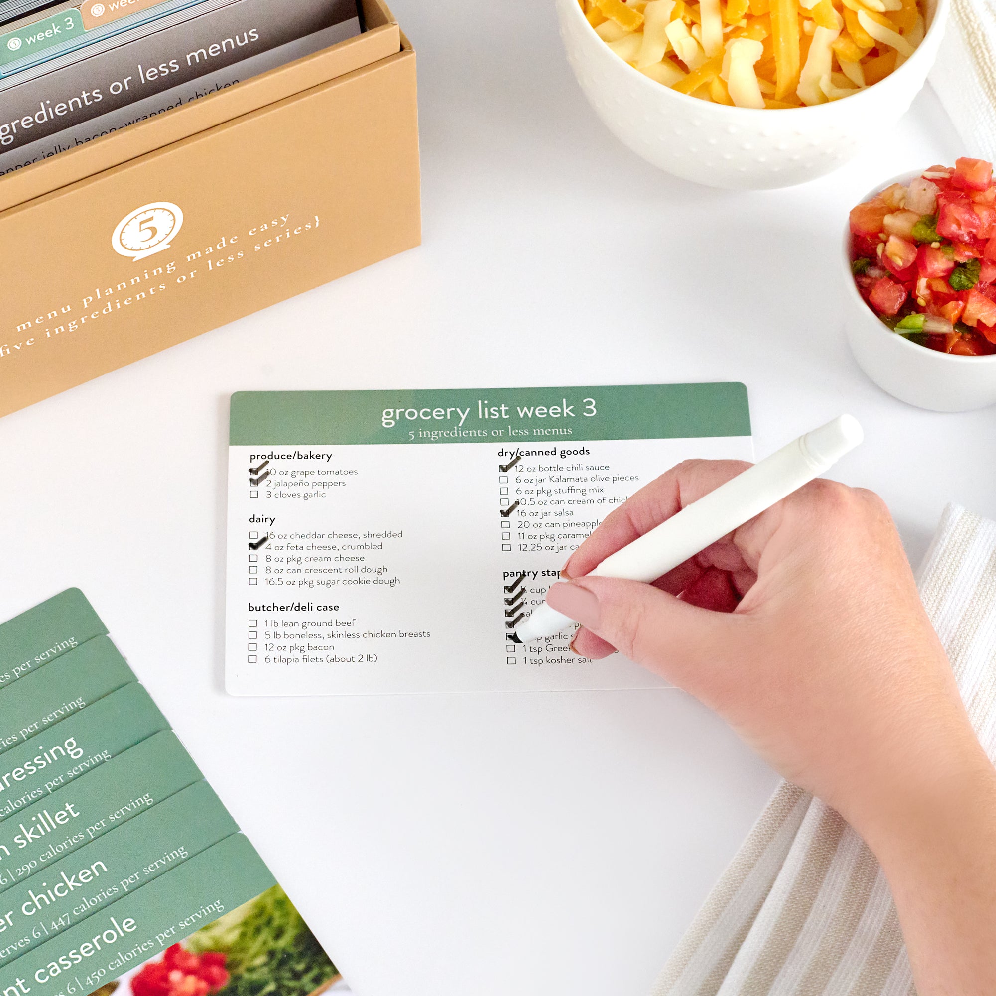 5 Ingredients or Less Recipes and Meal Plans with Shopping Lists ...