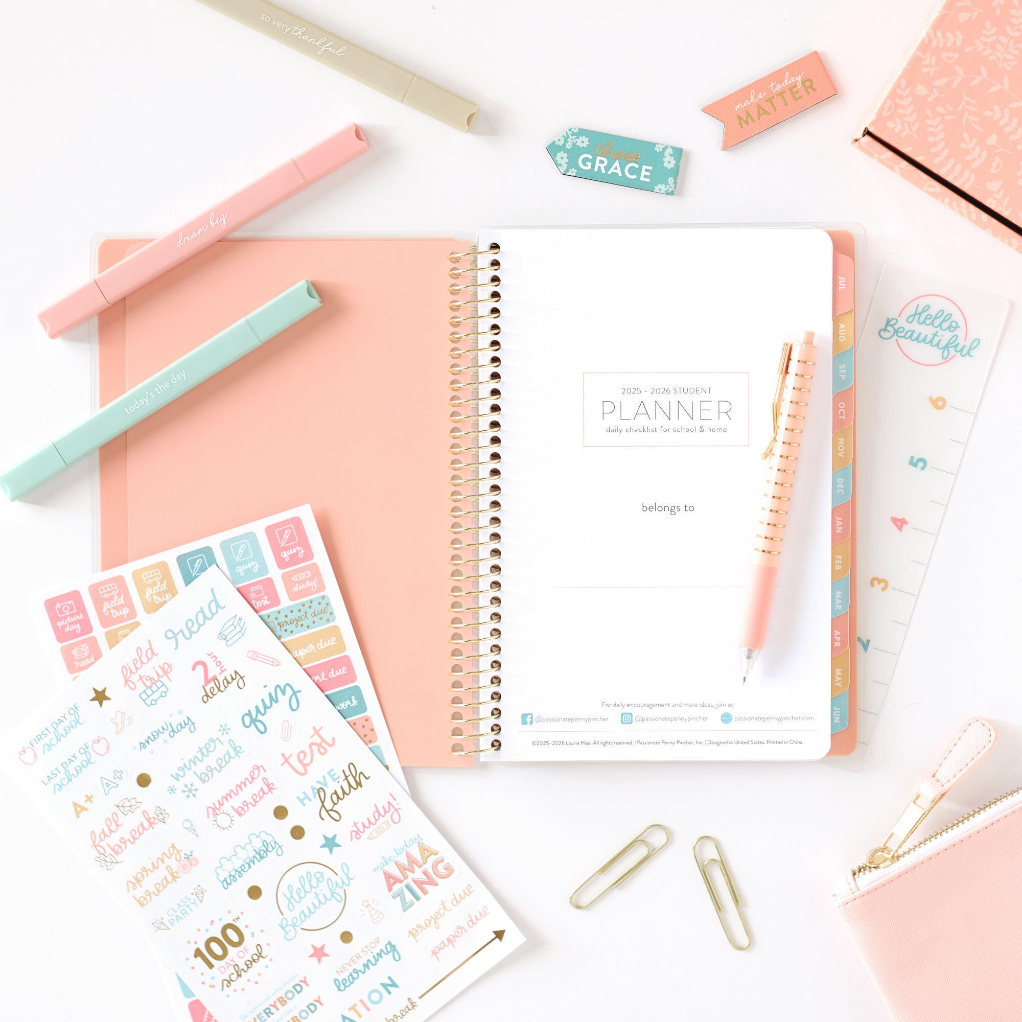 Student Academic Planner - Passionate Penny Pincher