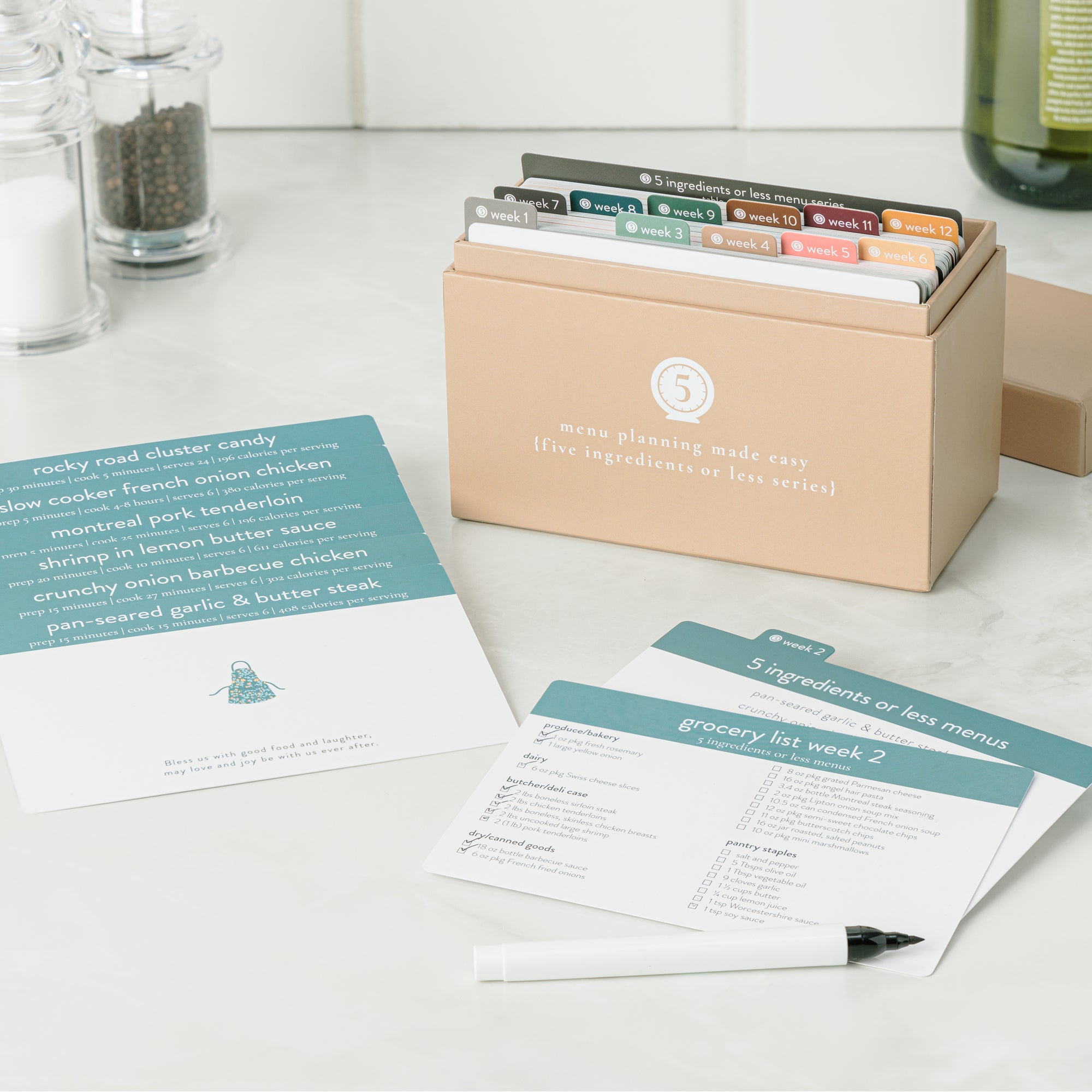 5 Ingredients or Less Recipes and Meal Plans with Shopping Lists ...