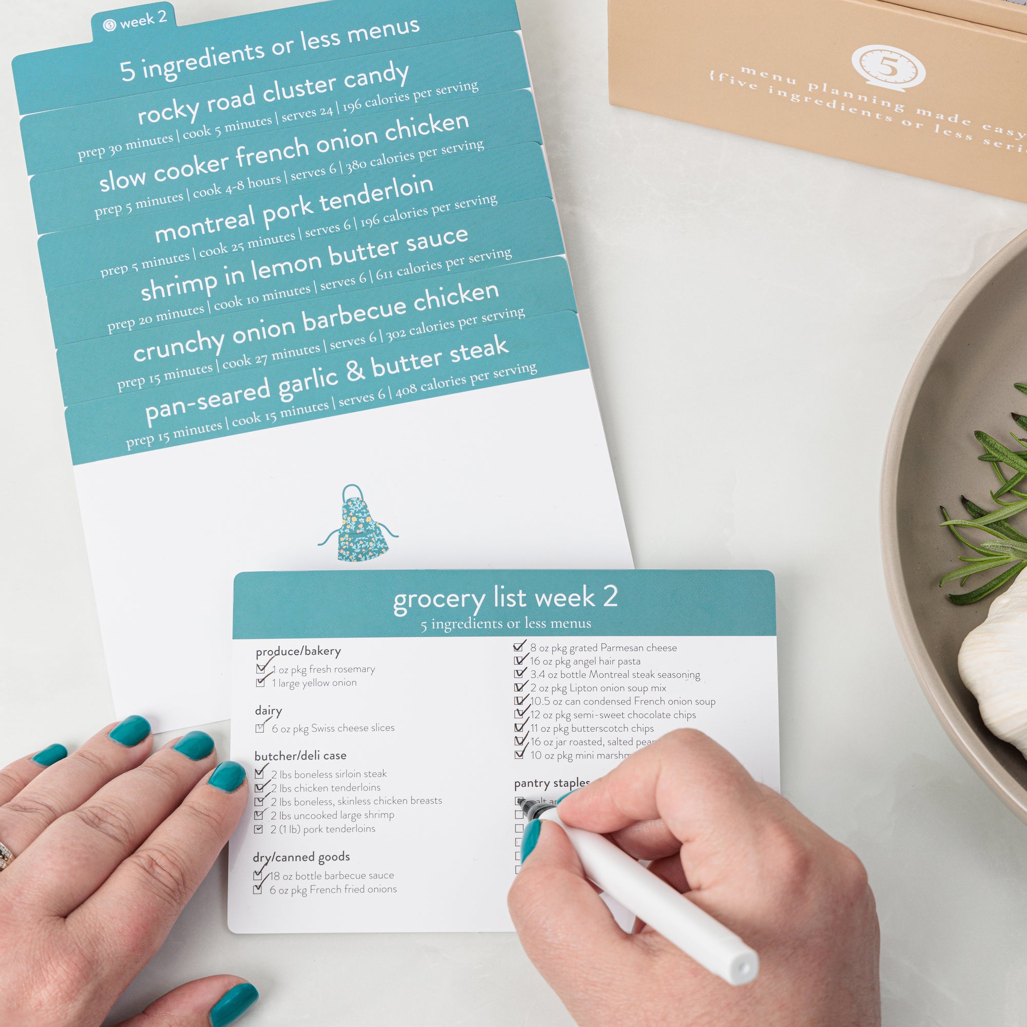 5 Ingredients or Less Recipes and Meal Plans with Shopping Lists ...